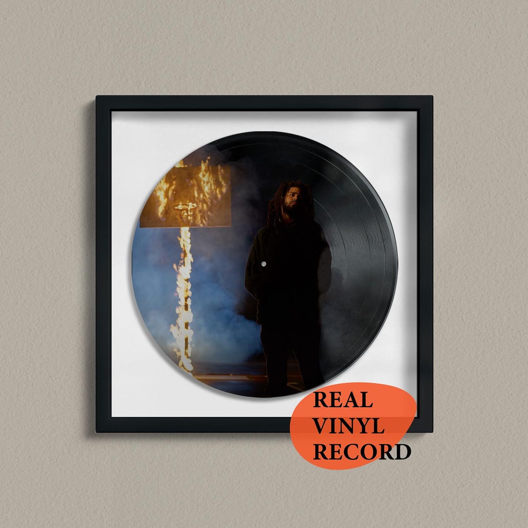 J.cole the Off-season Album Cover Poster Printed on Real Vinyl Record ...