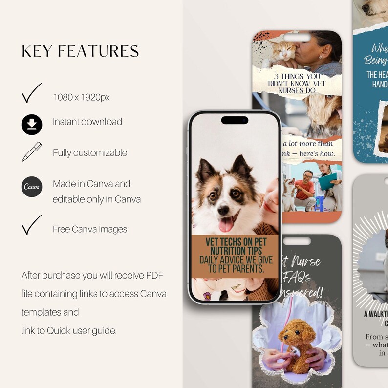 19 Veterinary Nurse Instagram Reel Cover Canva Templates, Canva ...
