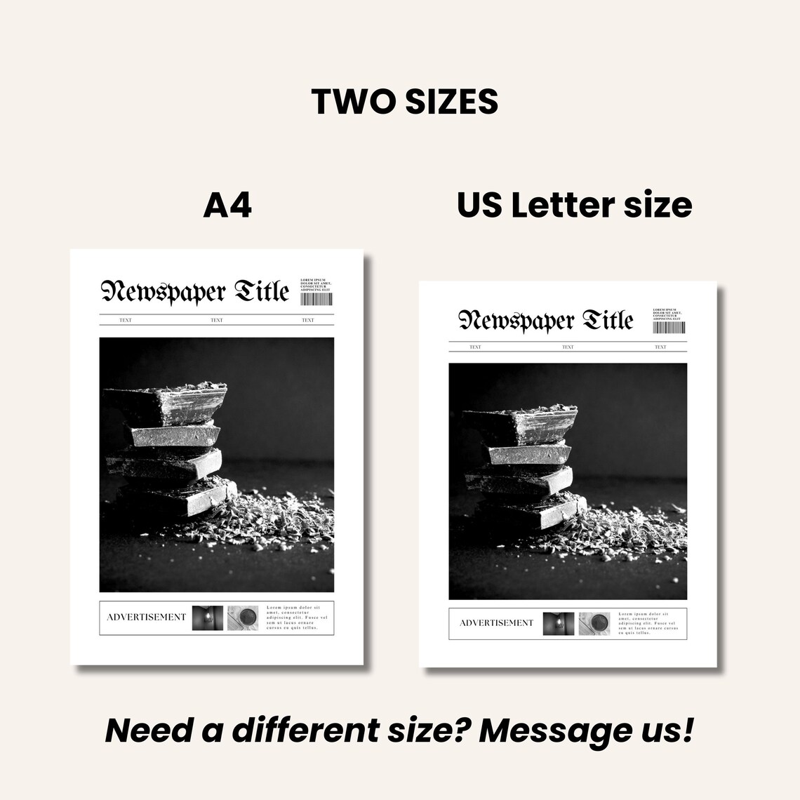 Newspaper Canva Template, Newspaper Printable, Editable Newspaper ...
