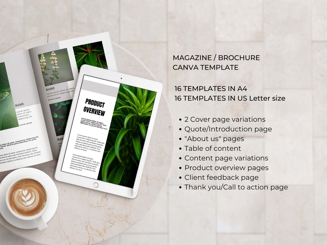Canva Template Ebook, Magazine Template, Booklet Template: Create ...