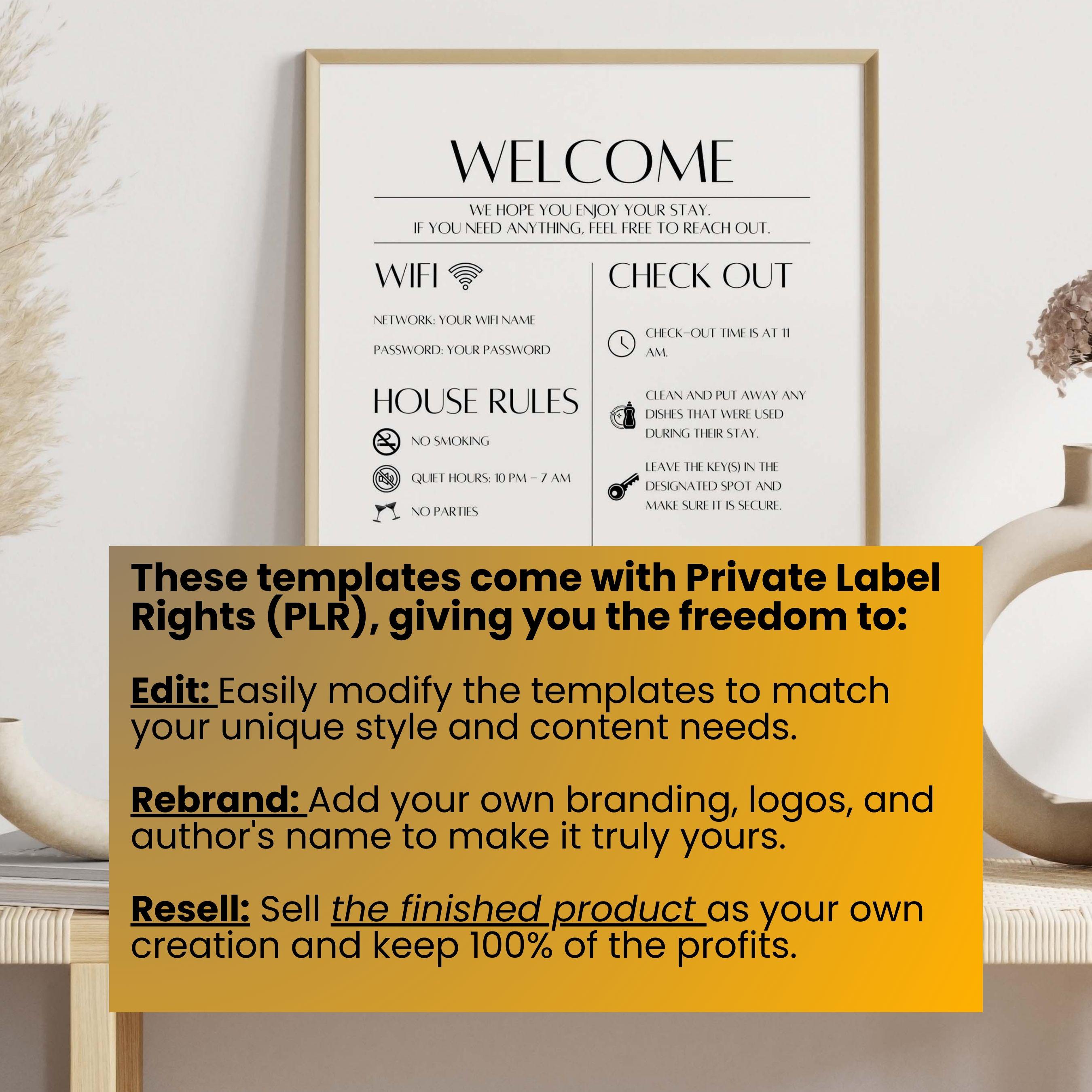 Welcome Sign Canva Template, Vacation Rental Welcome, Guest Arrival ...