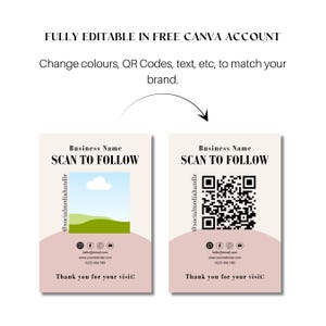 Editable Signage, 6 Canva Templates, Business Sign Bundle, Printable ...