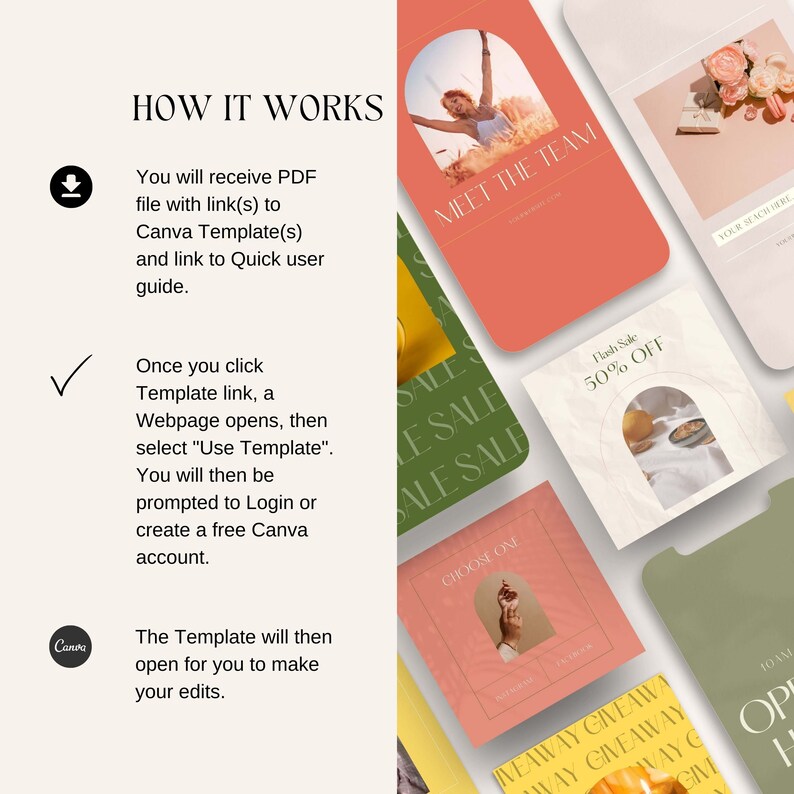 Colorful Instagram Posts Templates, Instagram Story Templates, Vibrant ...