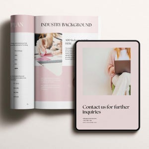 Pink Editable Business Plan Canva Template, Small Business Plan ...