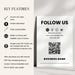 Simple Follow Us Social Media Sign Canva Template, QR Code, Connect ...