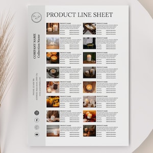 3 Pages Candle Business Product Catalog Canva Templates, Editable ...