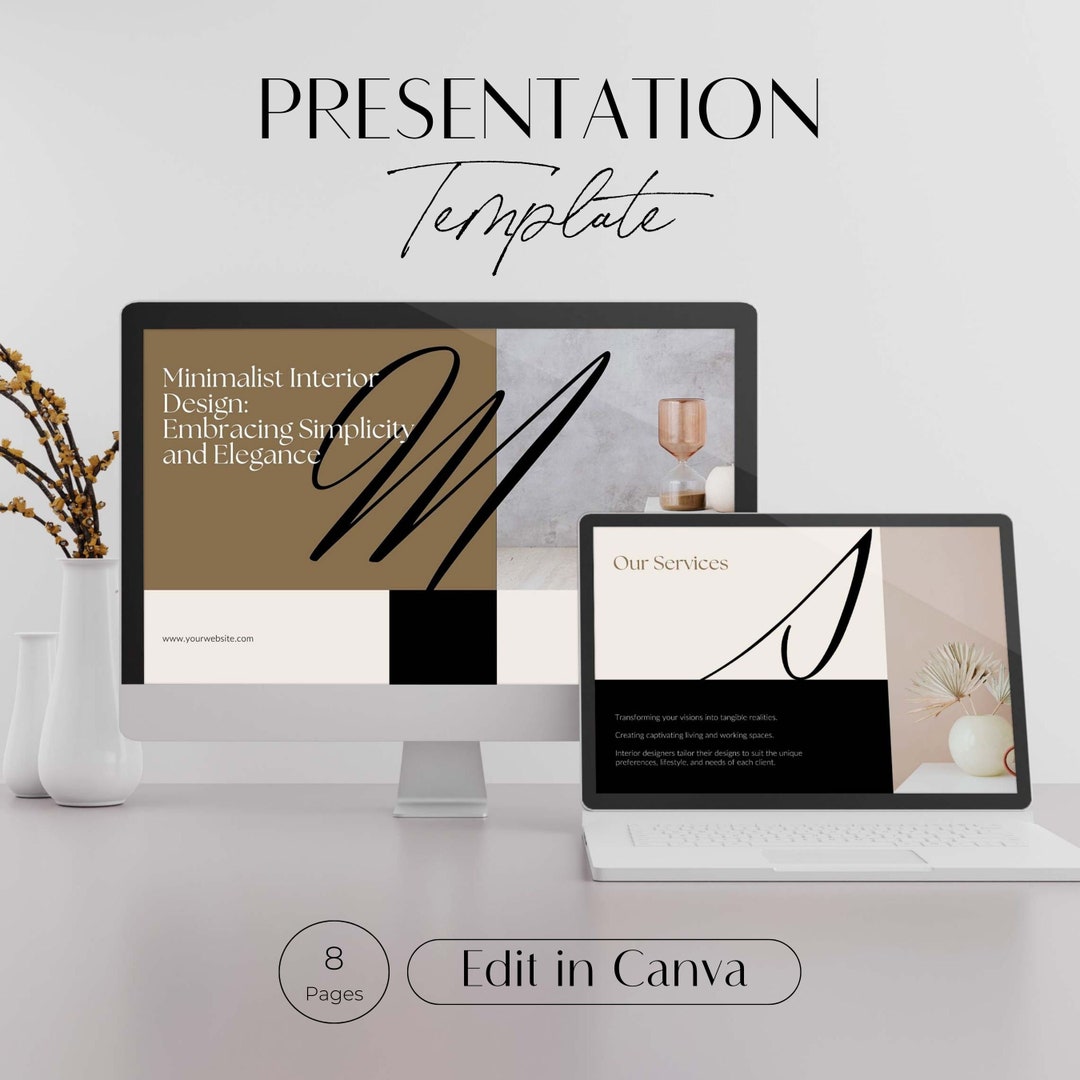 Presentation Canva Template, Slide Deck Template, Course Creator ...