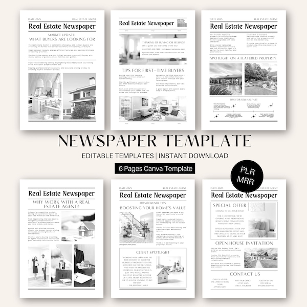 Plr Real Estate Planner - Etsy