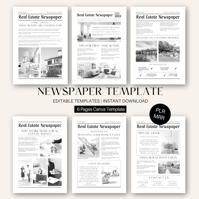 Plr Real Estate Planner - Etsy