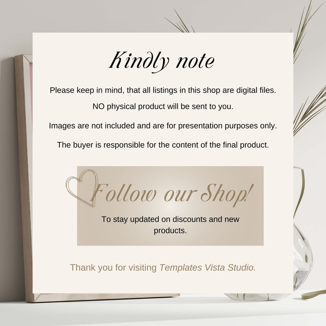 Canva Social Media Printable Sign, Follow Us Poster Template, Small ...