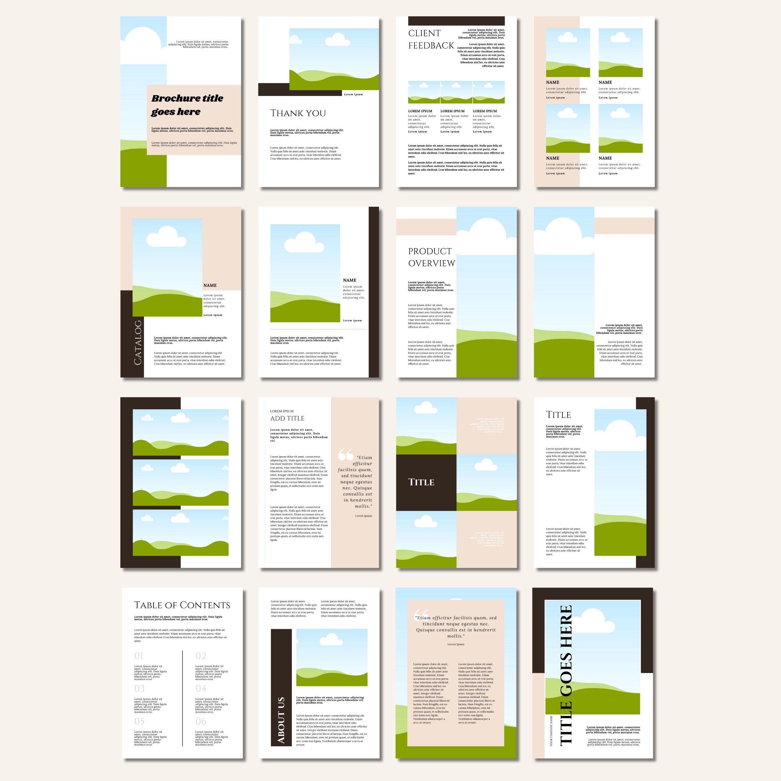 Booklet Template, Canva Template Ebook, Magazine Template: Create ...