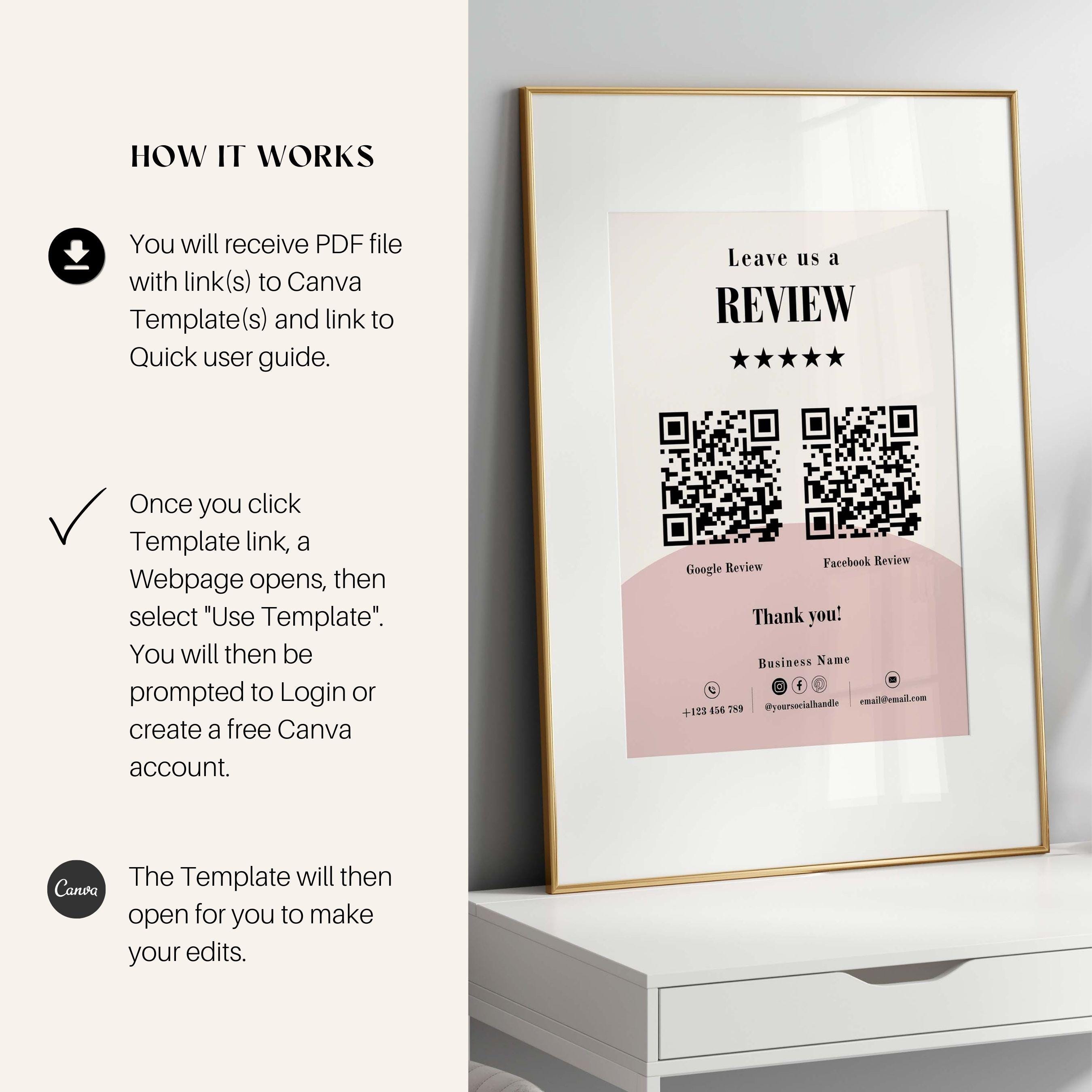Editable Signage, 6 Canva Templates, Business Sign Bundle, Printable ...