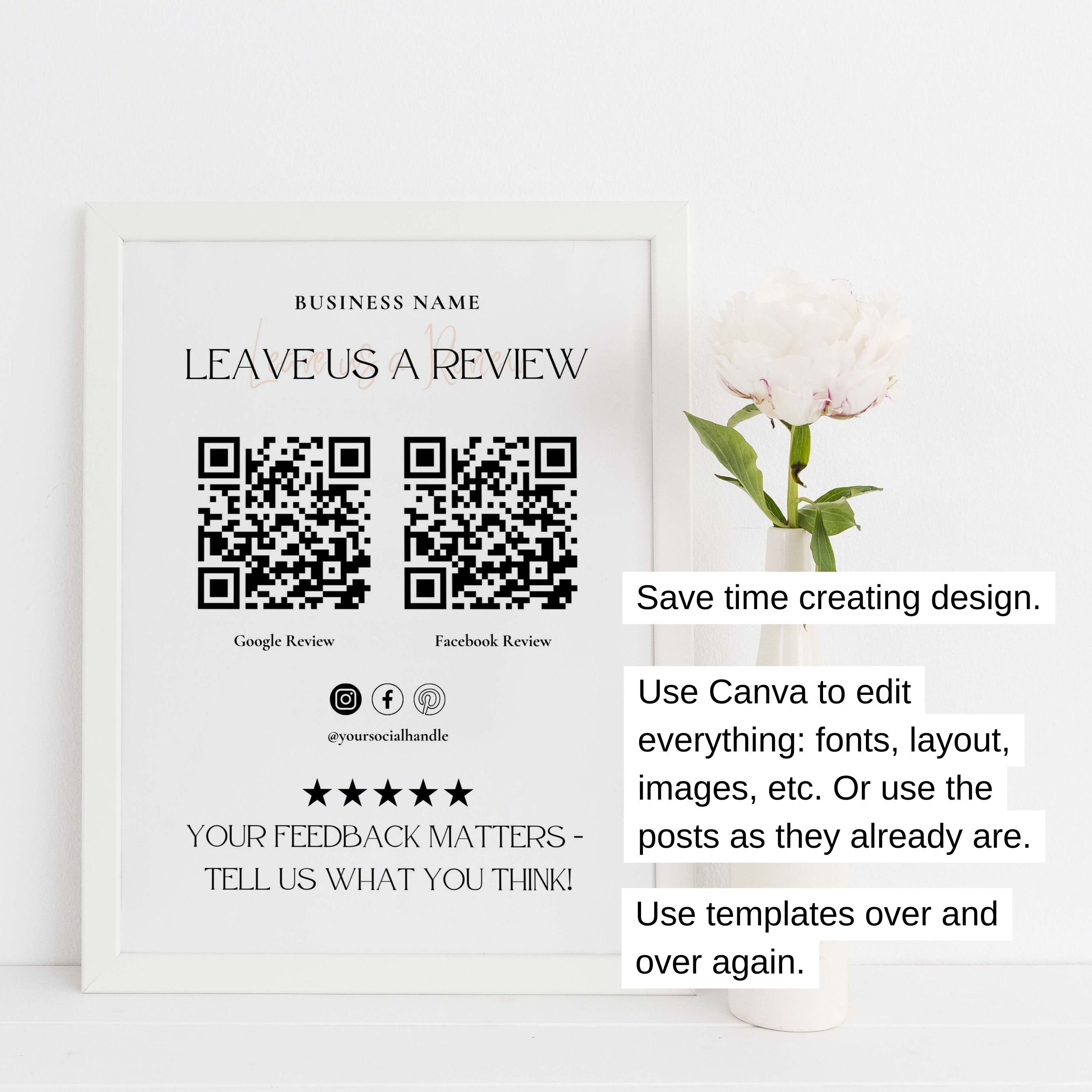 Small Business Sign Bundle Templates, Price List, Scan to Pay ...