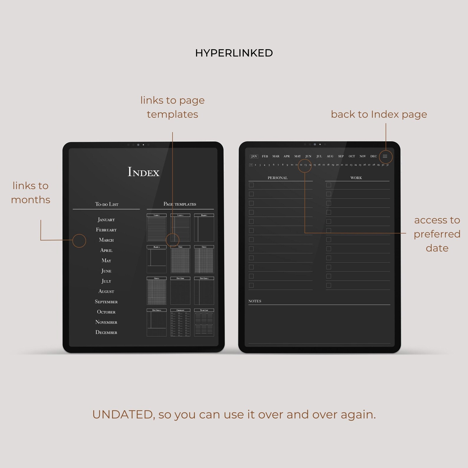 Digital Checklist for Goodnotes to Do List Digital Hyperlinked Daily ...
