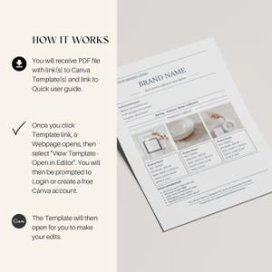 One Page Line Sheet Canva Template, Product Catalog, Editable Sell ...