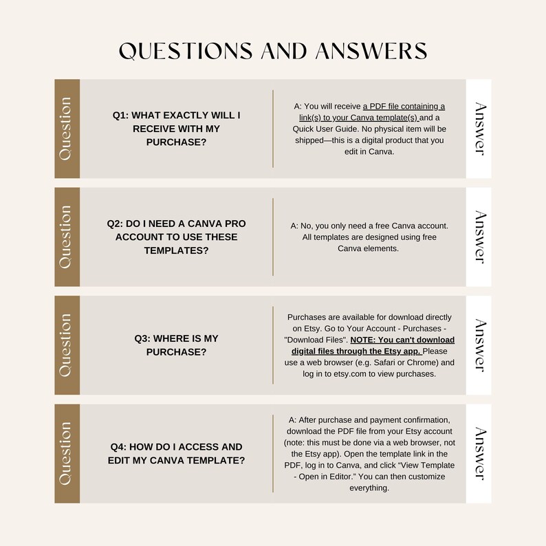 Wedding Trifold Brochure Canva Template, Customizable Program Ceremony ...