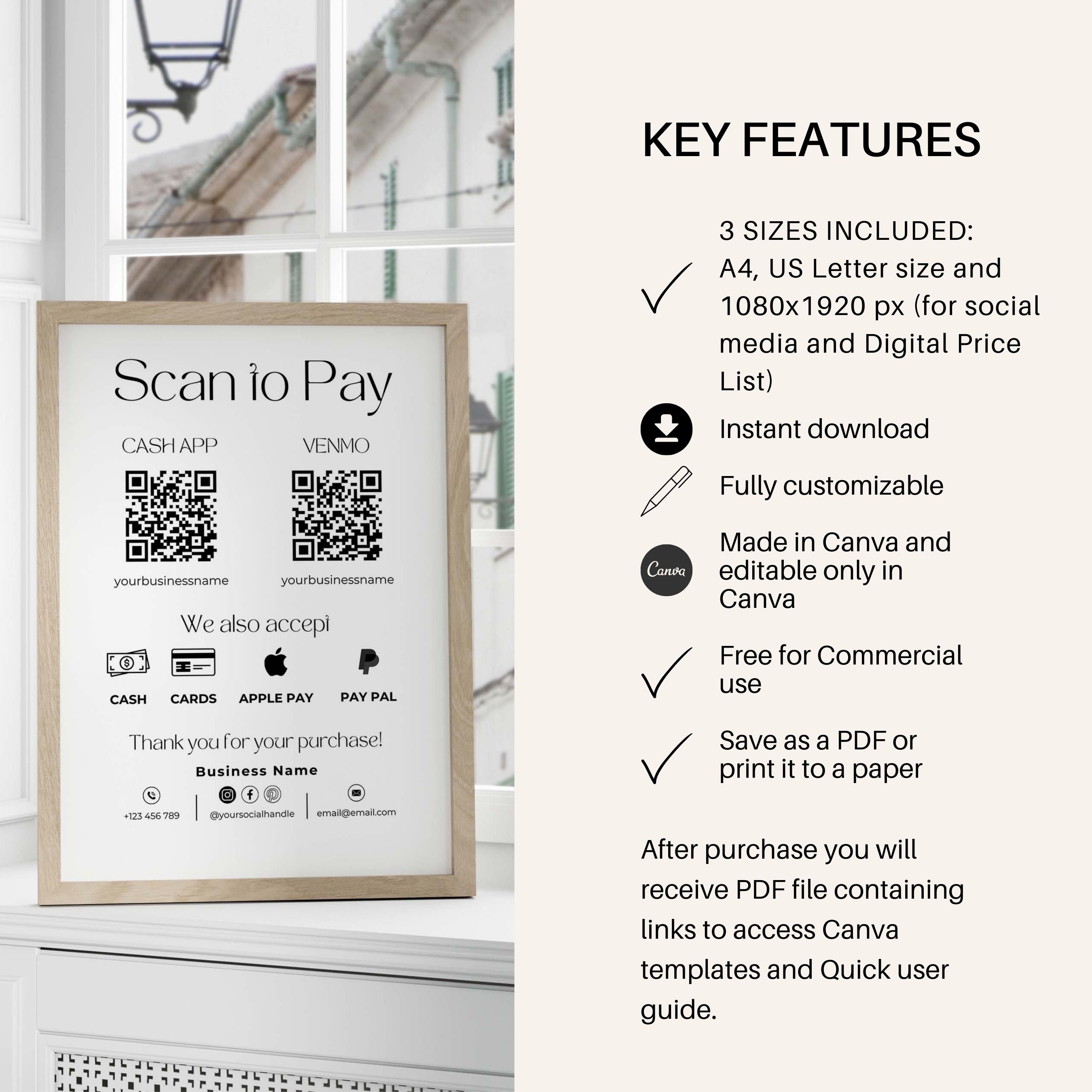 Editable Price List Template, Printable Price Guide, Digital Price List ...