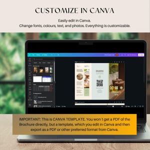 Spa Trifold Brochure Canva Template, Editable Price List, A4 & US ...