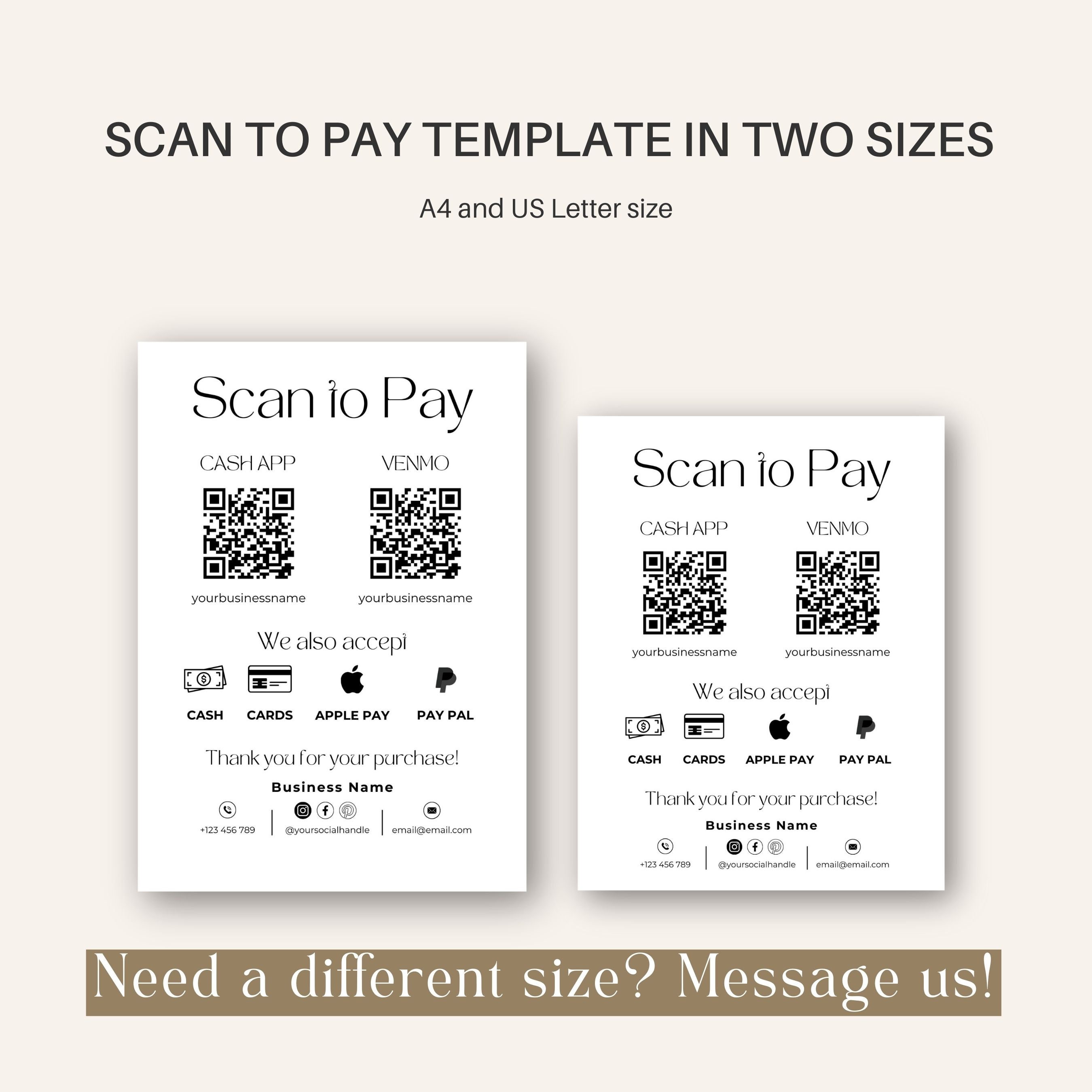 Editable Price List Template, Printable Price Guide, Digital Price List ...