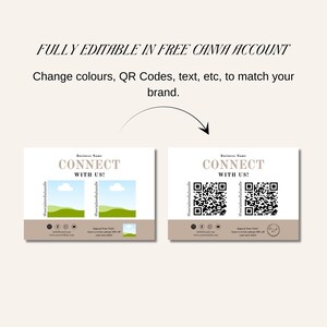 Connect With Us Printable Sign, Social Media Sign, Small Business Sign ...