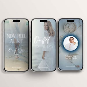 20 Blue Instagram Reel Cover Canva Templates, Done for You Reel Covers ...