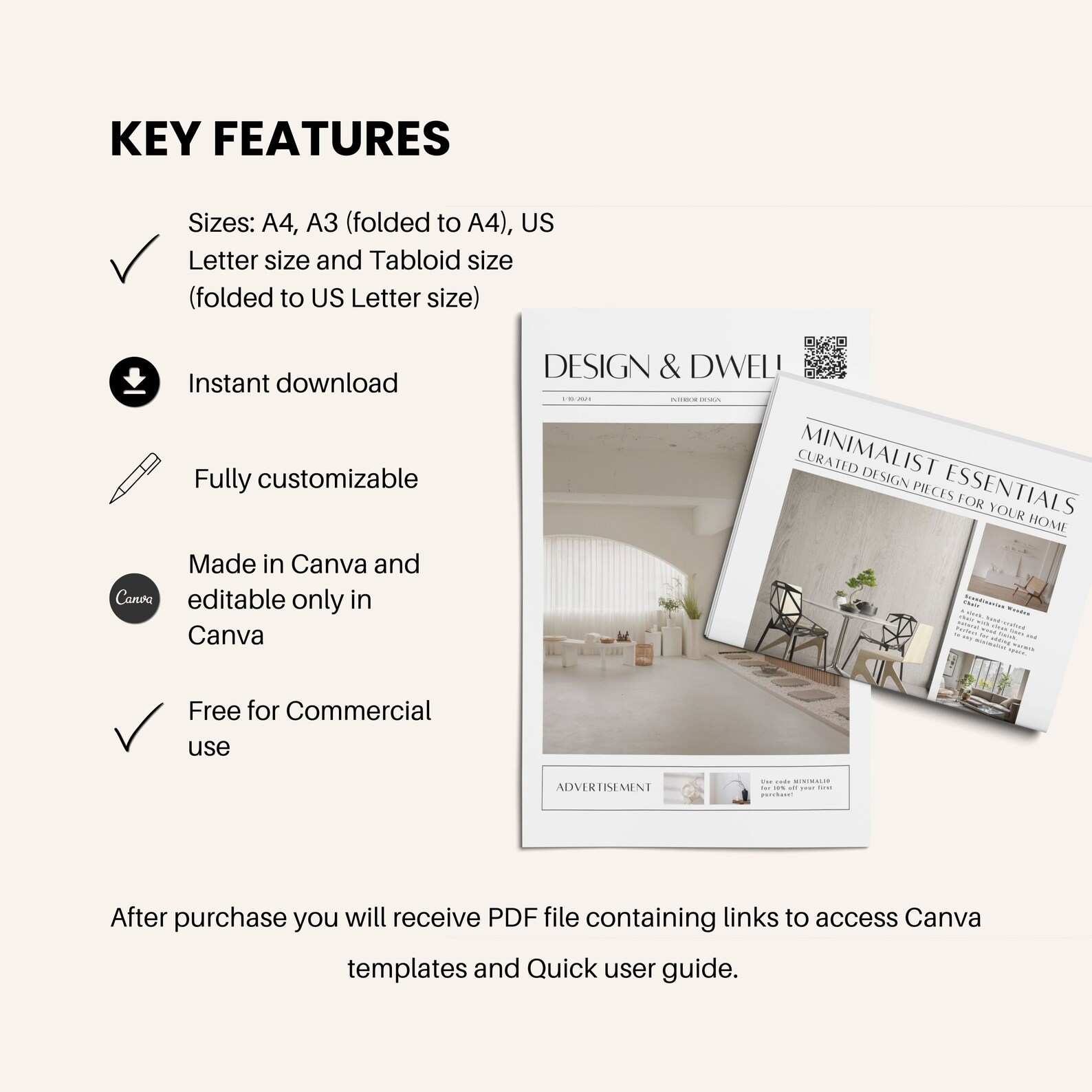Newspaper Canva Template, Newspaper Printable, Interior Design ...