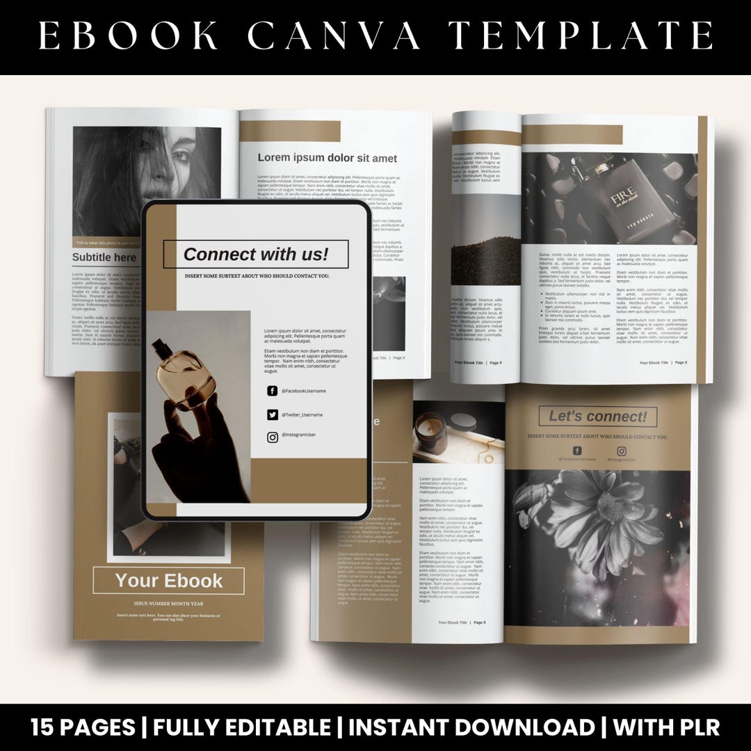 Editable Ebook Canva Template, Coaching Template, Lead Magnet Template ...