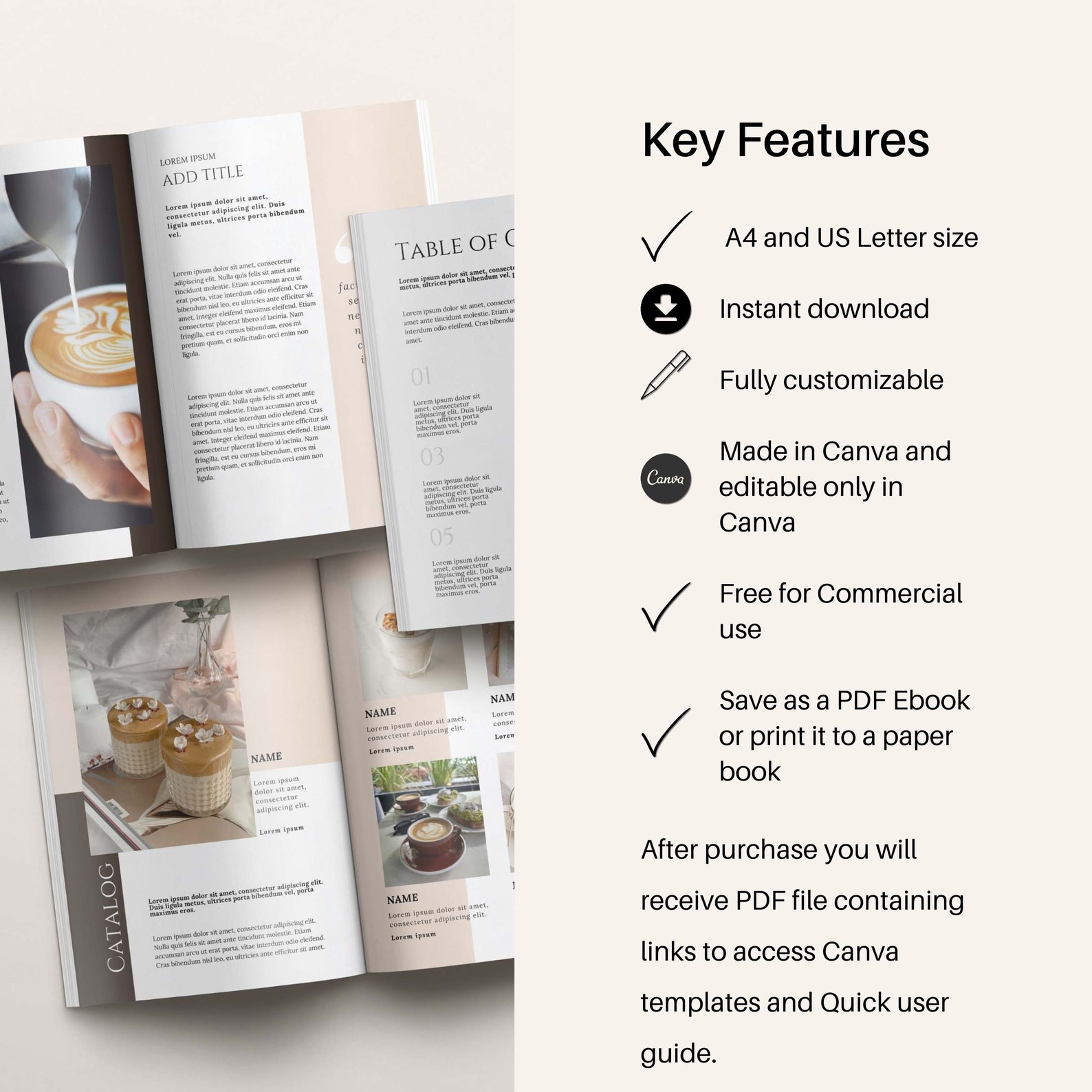 Booklet Template, Canva Template Ebook, Magazine Template: Create ...