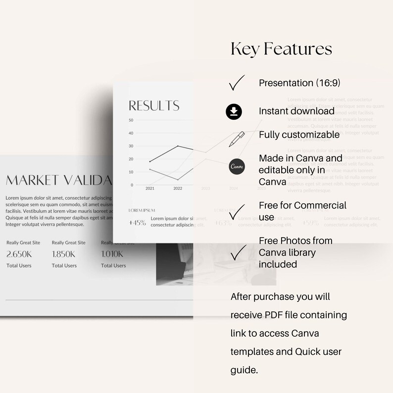 Pitch Deck Business Canva Template, Presentation Canva Template, Slide ...