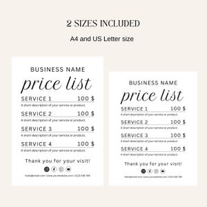 Bundle Business Signs Canva Templates, Social Media Signs QR Code ...