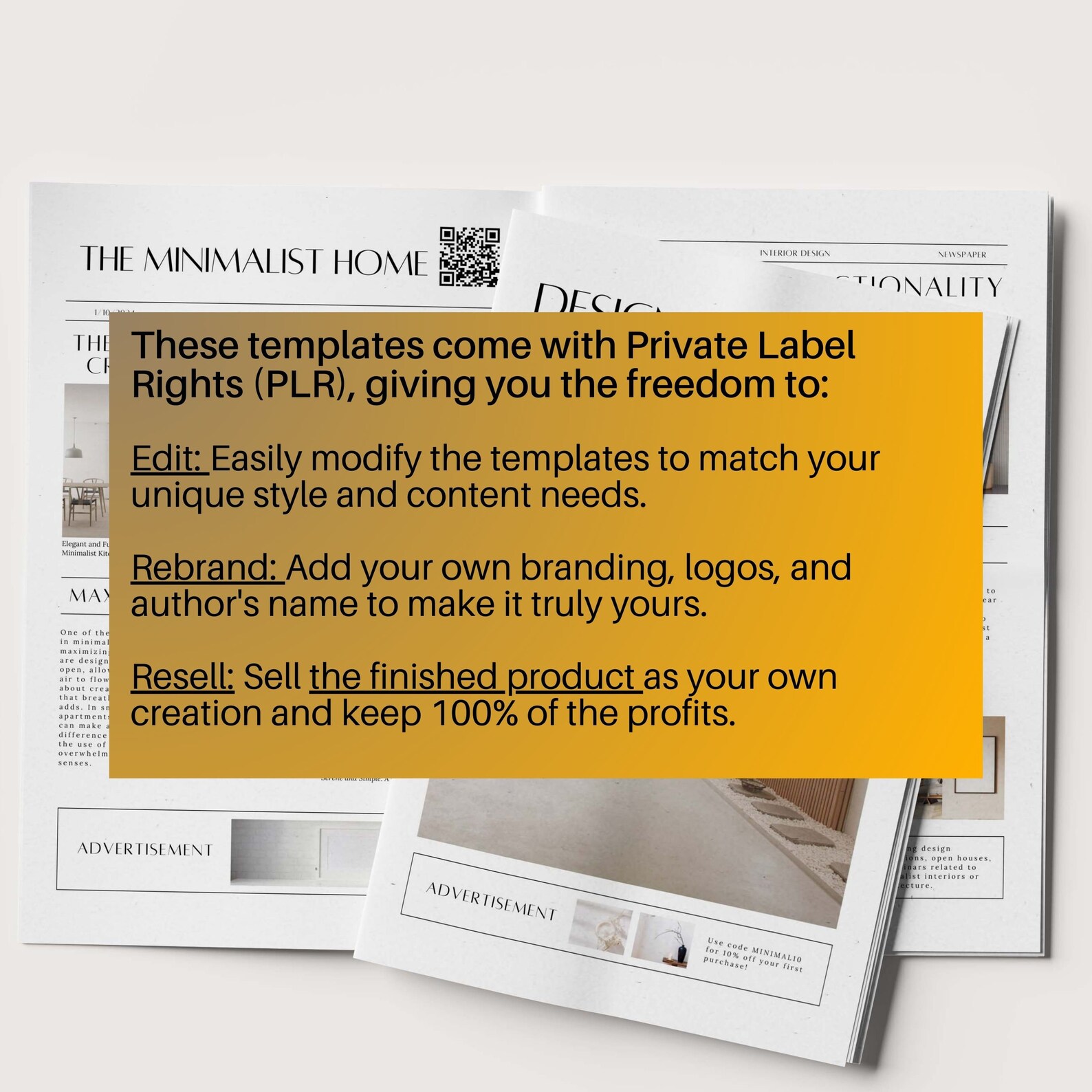 Newspaper Canva Template, Newspaper Printable, Interior Design ...