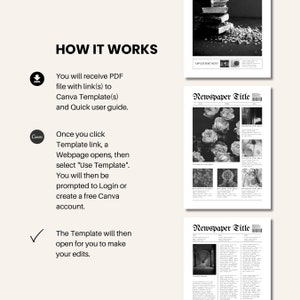Newspaper Canva Template, Newspaper Printable, Editable Newspaper ...