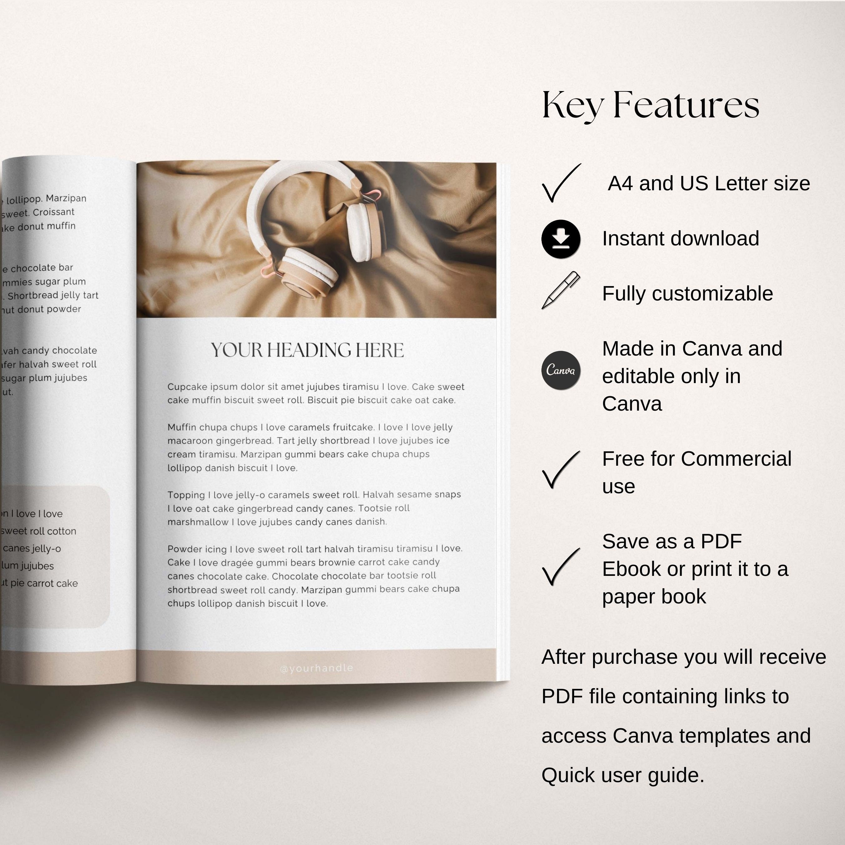 PLR Canva Template Ebook, Magazine Template, Booklet Template: Create ...