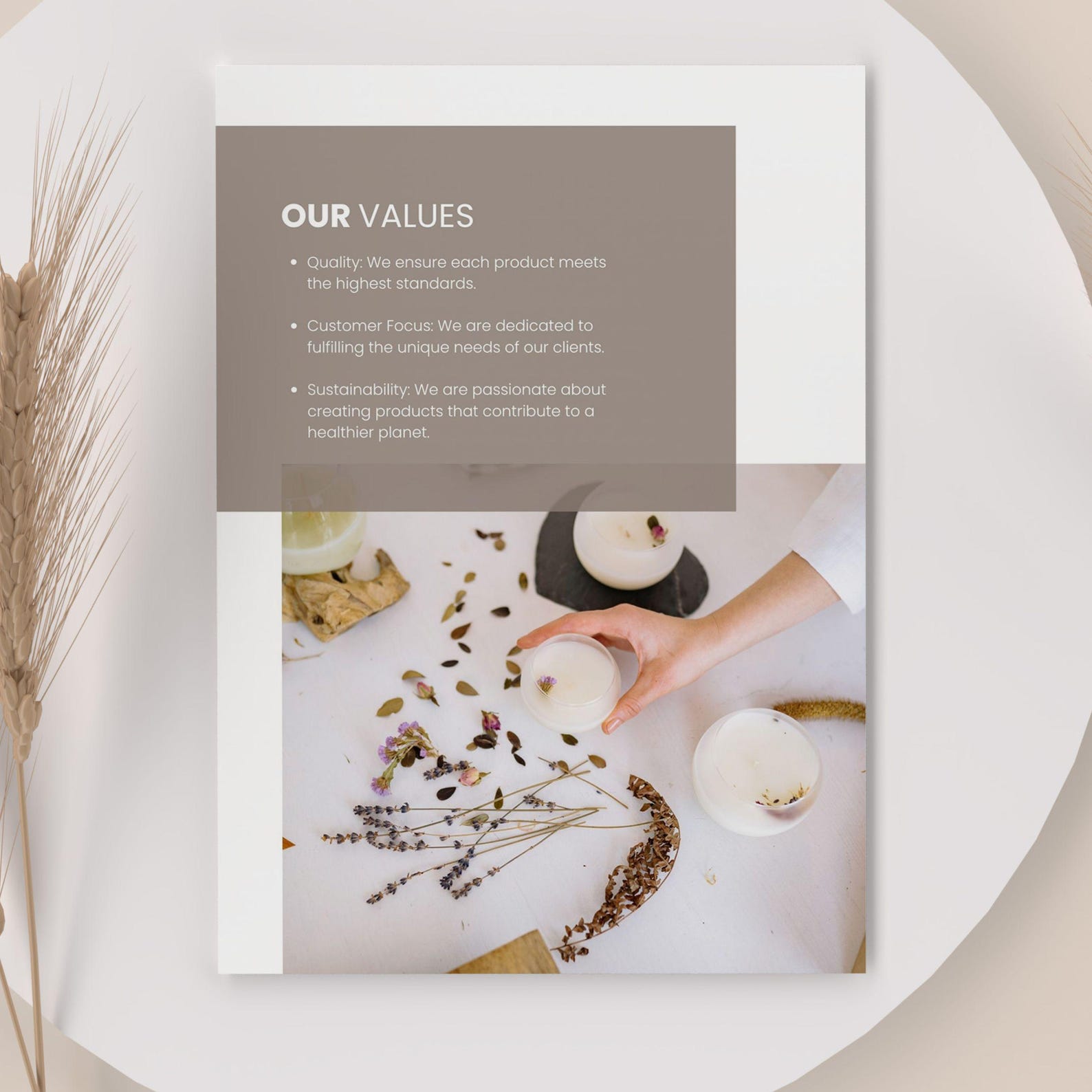 Candle Product Catalog Canva Template, Line Sheet and Price List for ...