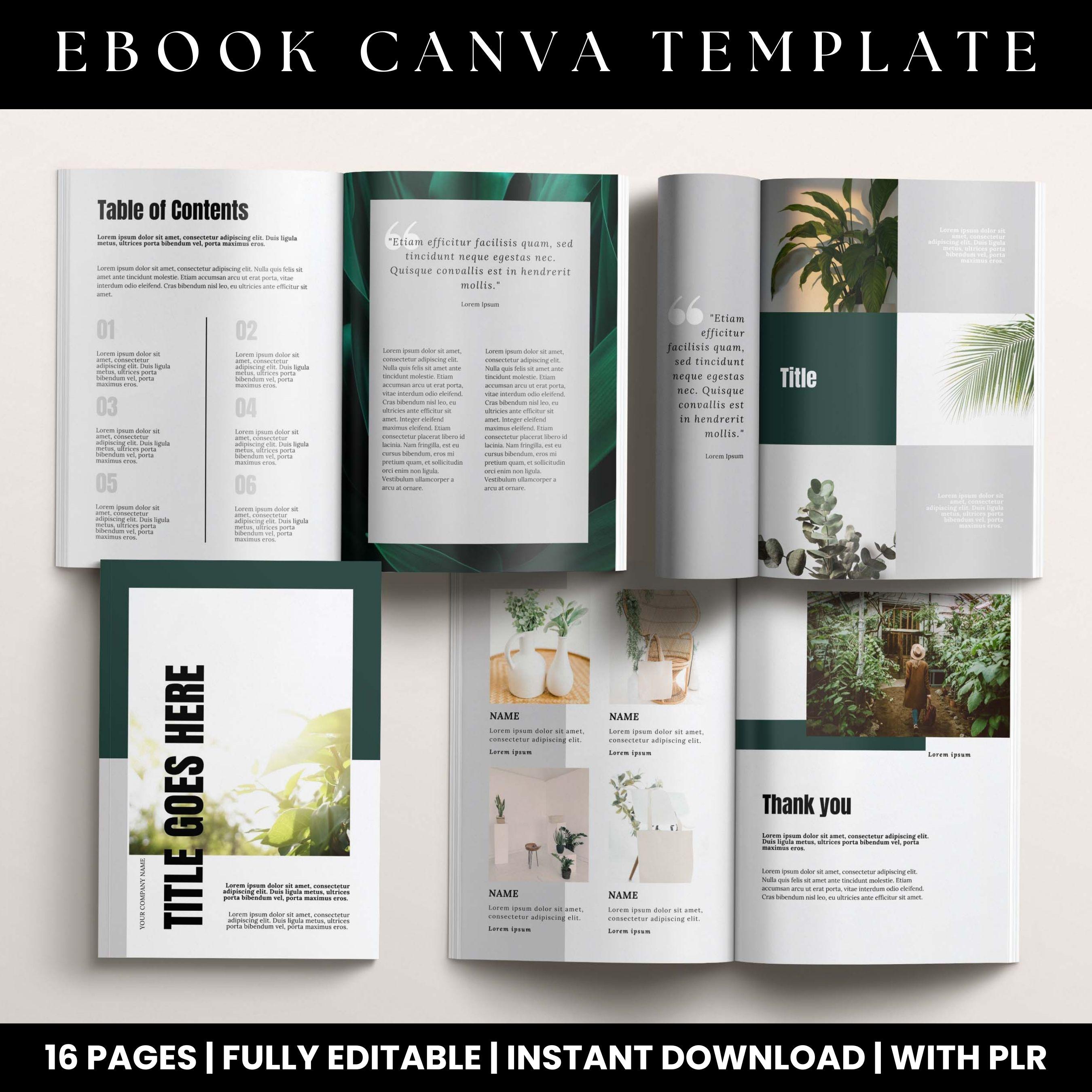 Canva Template Ebook, Magazine Template, Booklet Template: Create ...