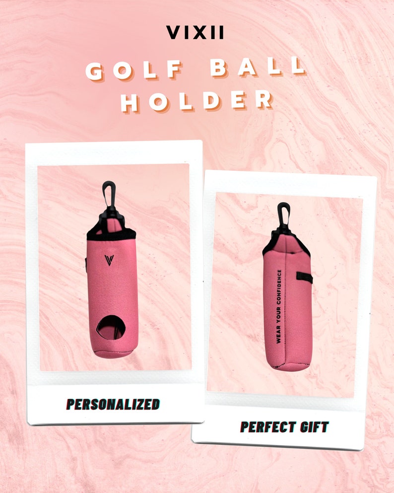 Personalized Golf Tee Holder Golf Ball Carry Bag Pouch Golf Ball Holder Keychain Belt Clip Golf ...