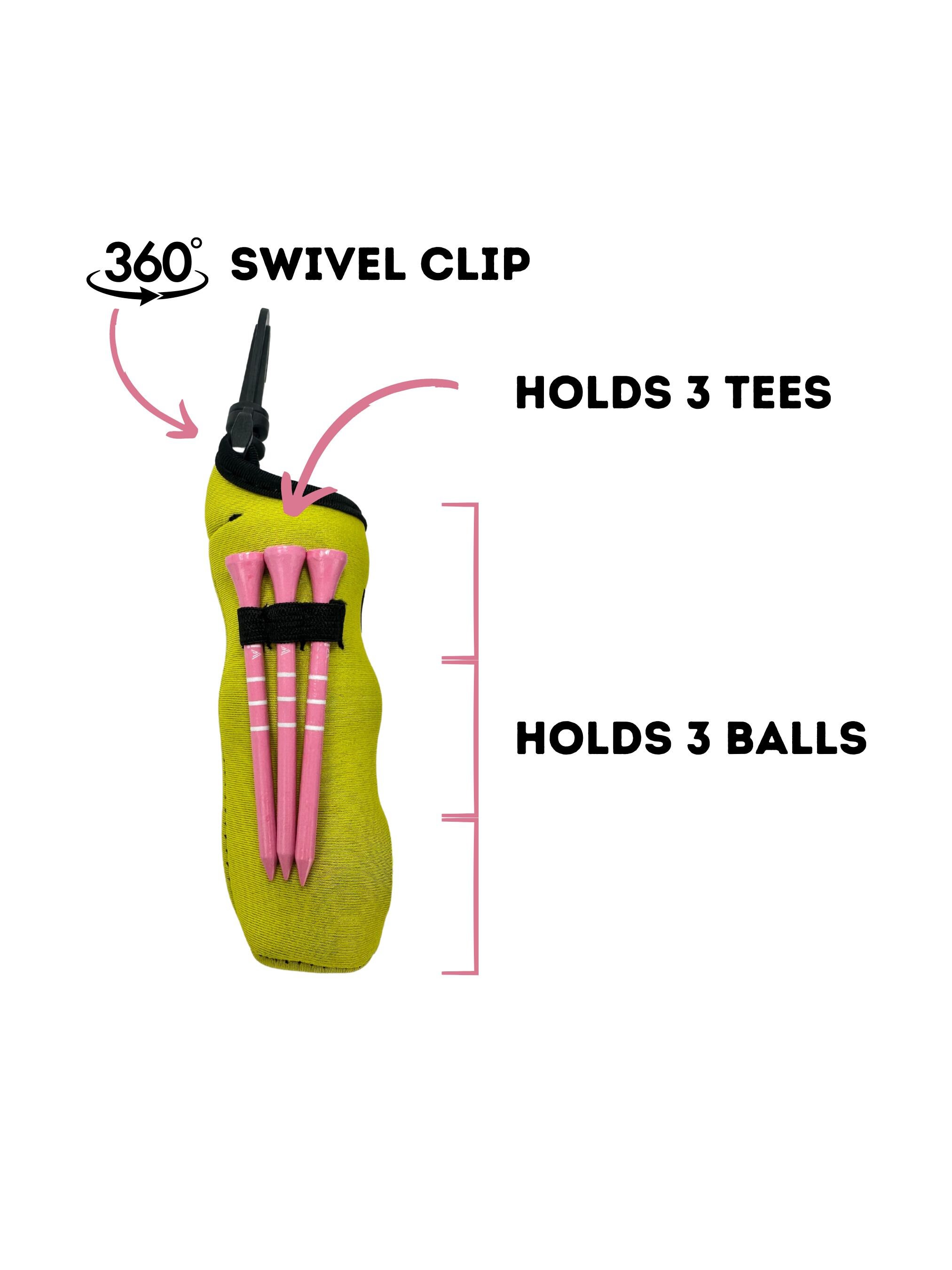 Personalized Golf Tee Holder Golf Ball Carry Bag Pouch Golf Ball Holder ...