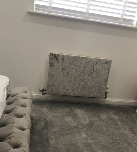 Radwraps Magnetic Radiator Cover Slate Grey Crushed Velvet - Etsy