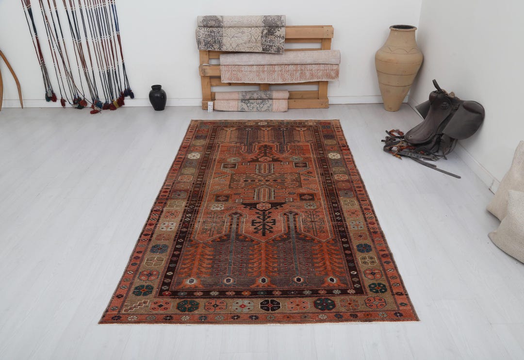 5x9 Vintage Rug,5x9 Area Rug,handmade Rug,turkish Rug,neutral Rug ...