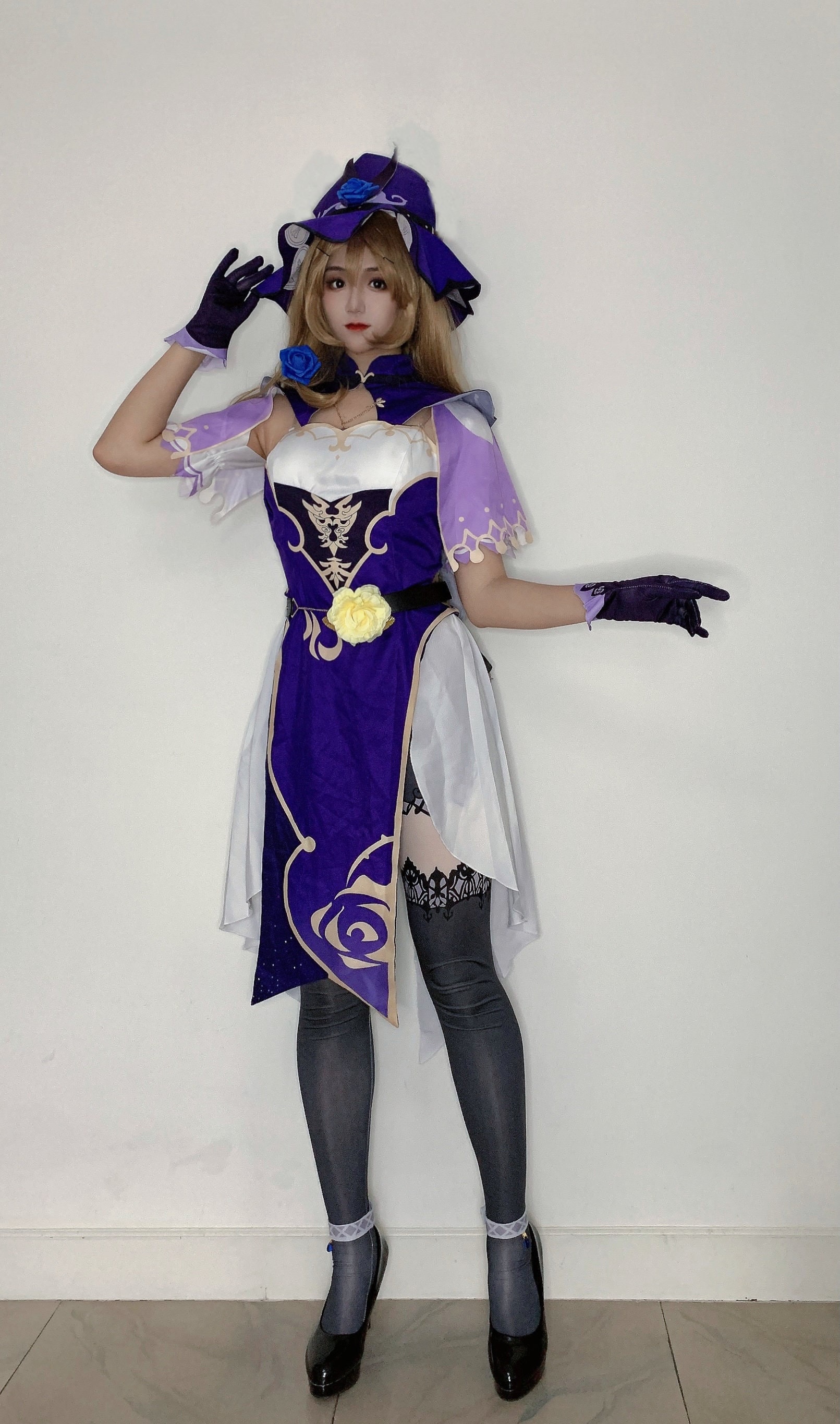 Genshin Impact Lisa Cosplay Costume Anime Game Outfit - Etsy UK
