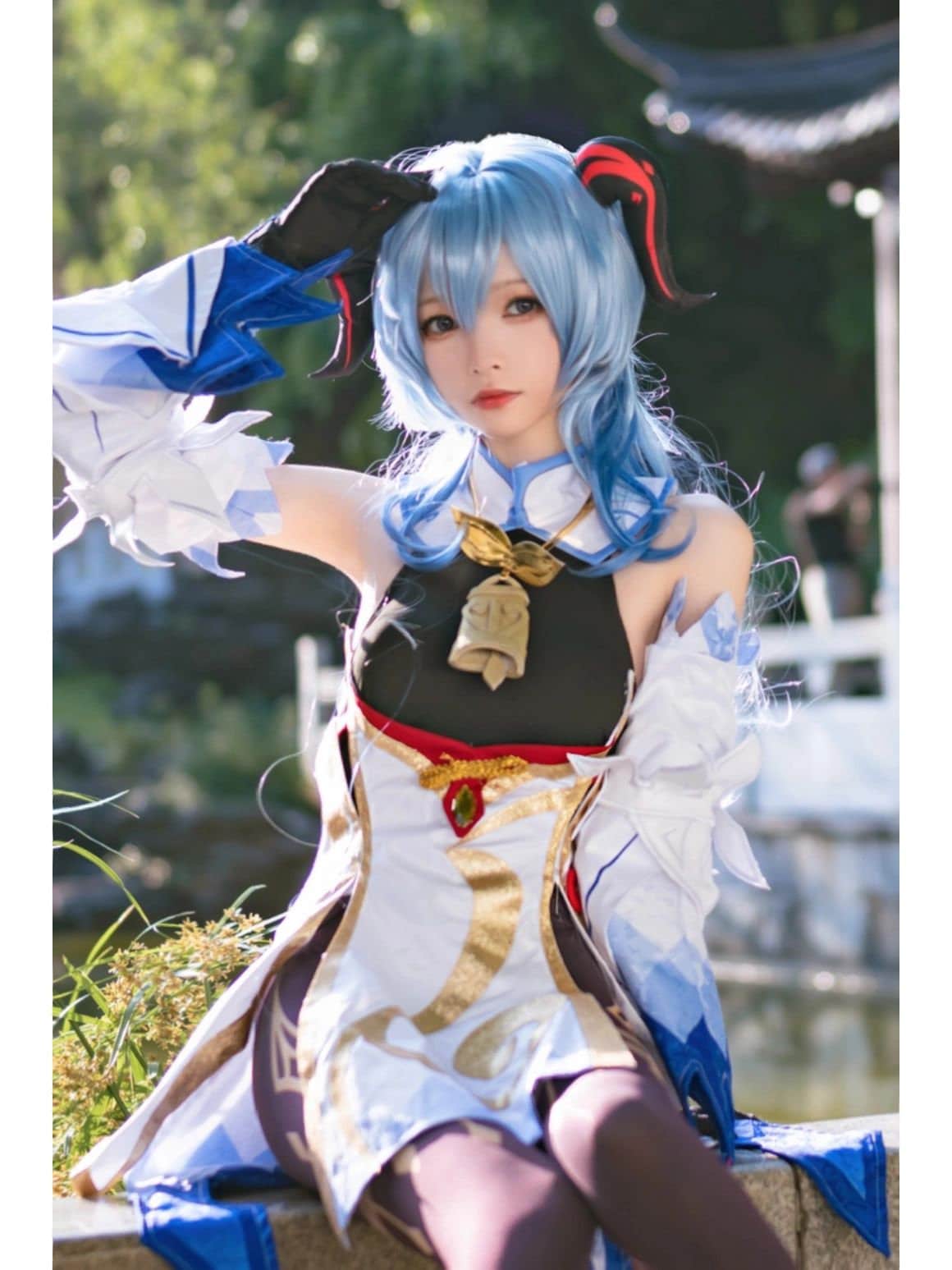 Genshin Impact Ganyu Cosplay disfraz Anime juego traje - Etsy España