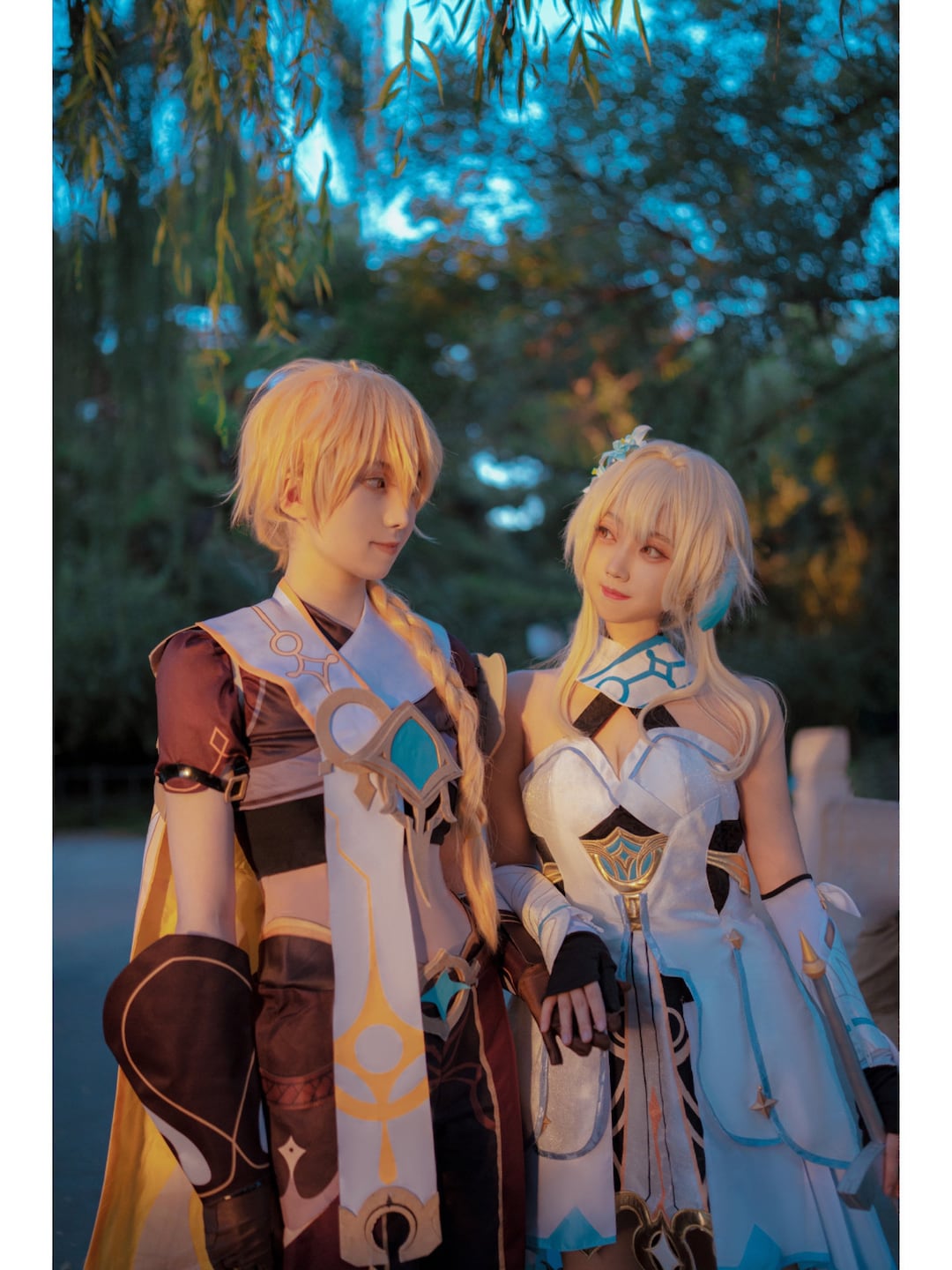 Genshin Impact Traveler Aether Cosplay Costume Anime Game Outfit Etsy