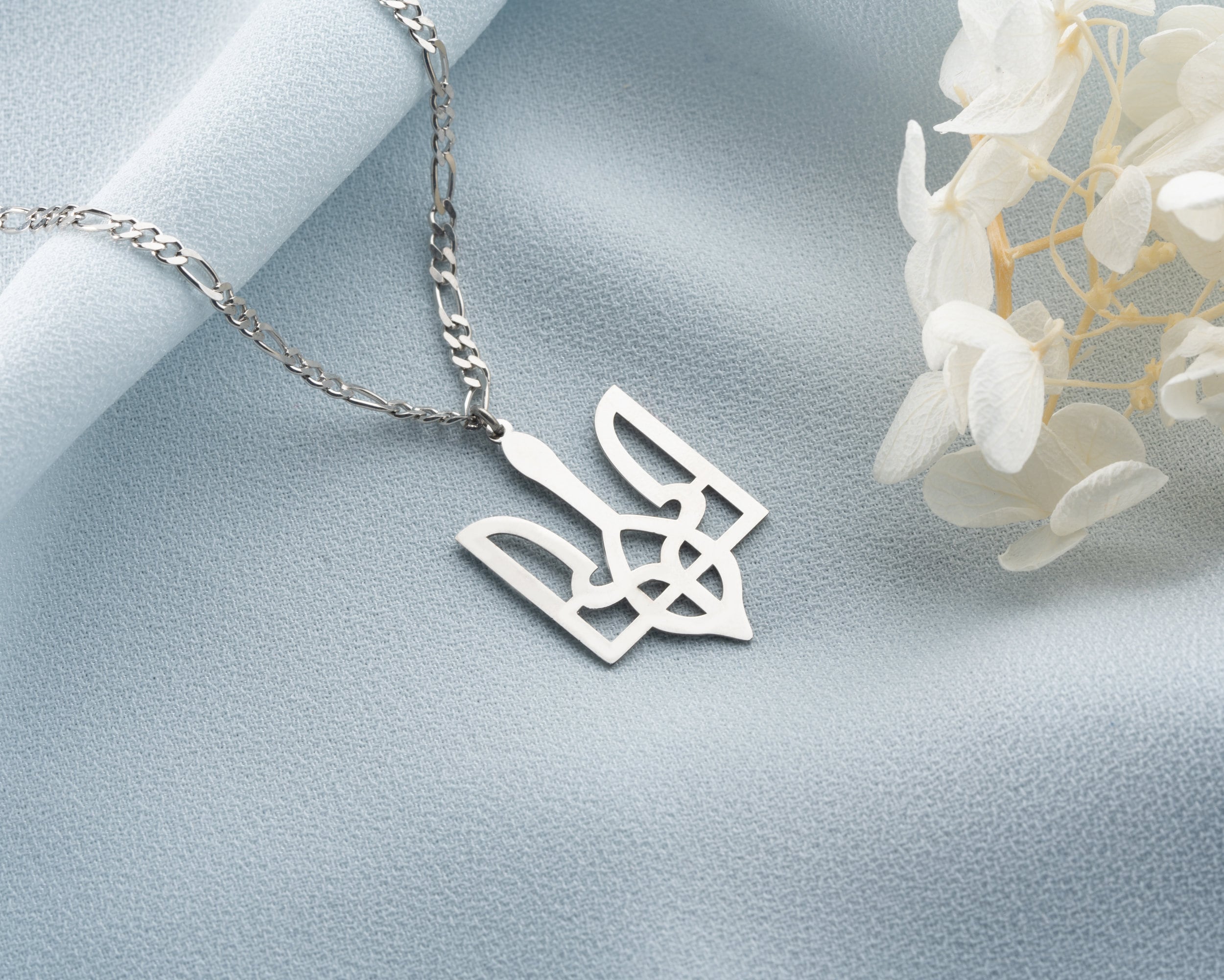 Ukrainian Tryzub Necklace Trident Tryzub Pendant Ukraine - Etsy