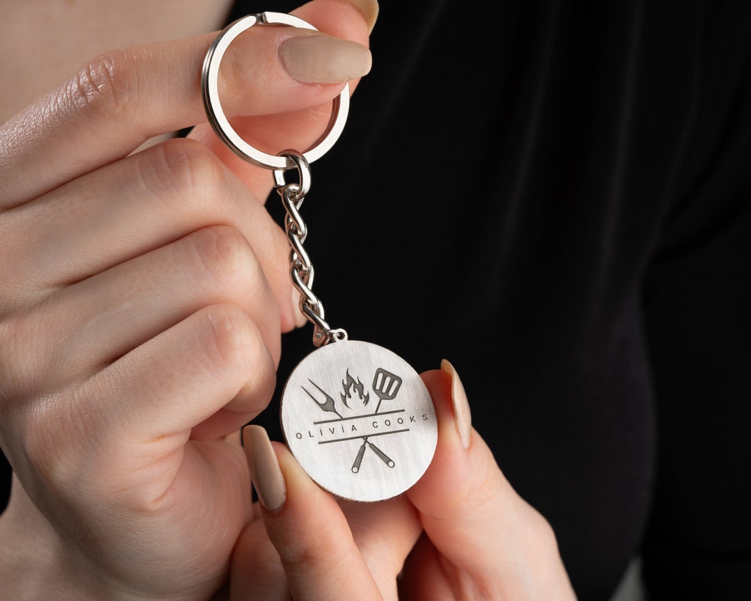 Custom Business Logo Keychain, Custom Branded Keychain, Business Gift ...