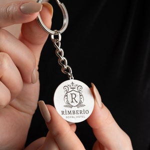 Custom Business Logo Keychain, Custom Branded Keychain, Business Gift ...