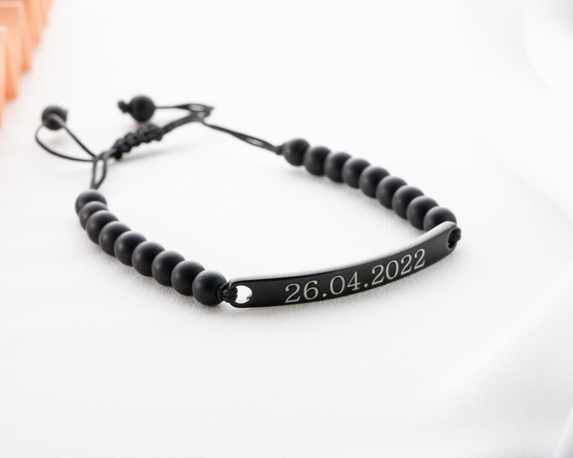 Personalized Matching Couple Bracelets Custom Unique Partners - Etsy