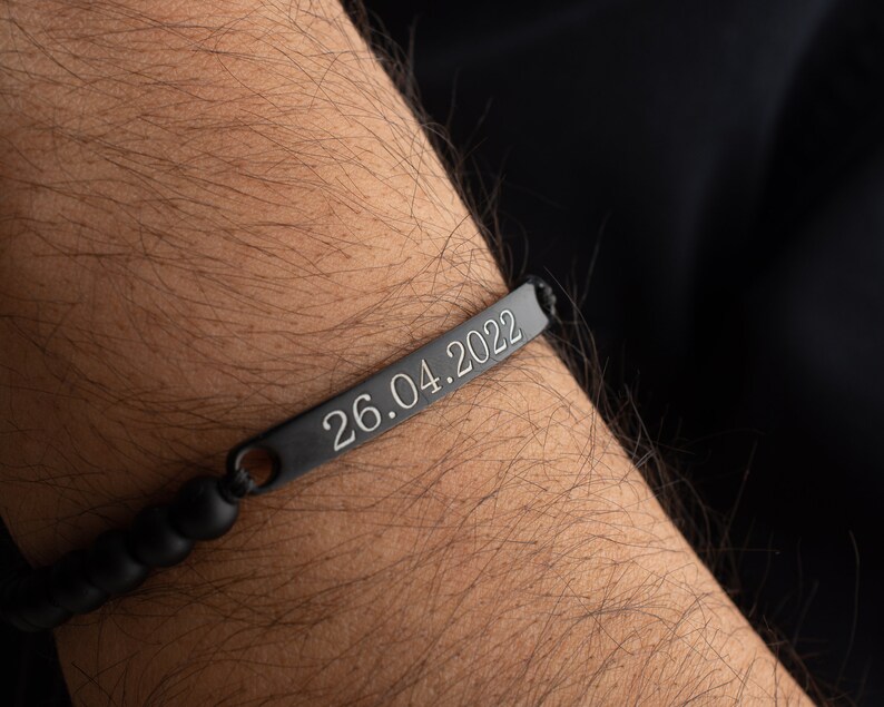 Personalized Matching Couple Bracelets Custom Unique Partners - Etsy