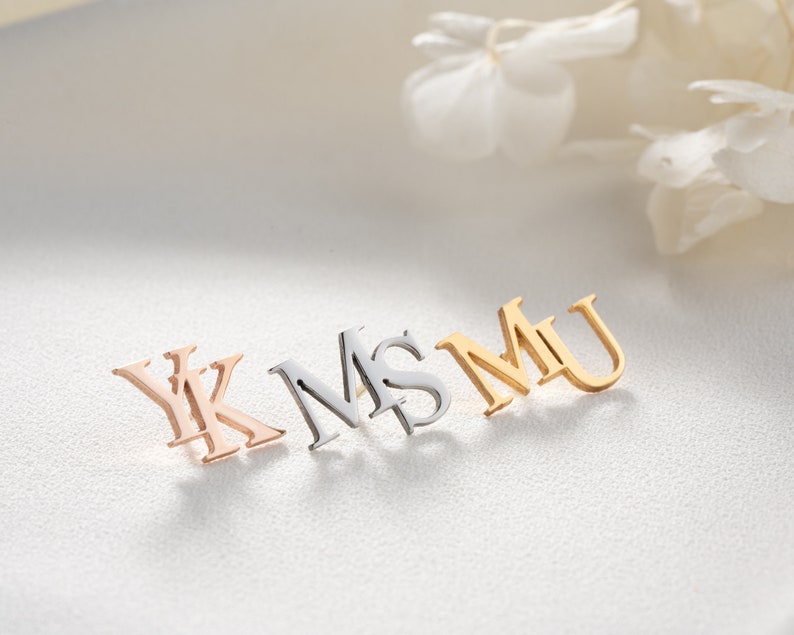 Personalized Initial Letter Lapel Pin Groom & Bride Initials - Etsy