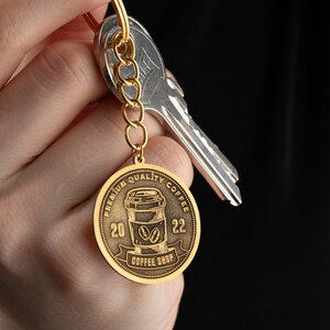 Custom Business Logo Keychain, Custom Branded Keychain, Business Gift ...