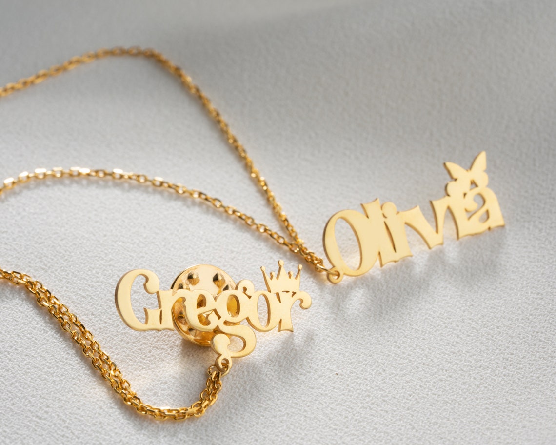 Personalized Bride and Groom Name Jacket Chain Brooch Custom - Etsy